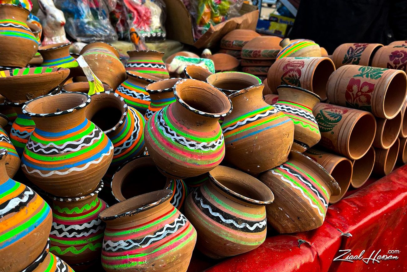 Vibrant Hand-Painted Traditional Clay Pottery - NPSP.Pk - National ...